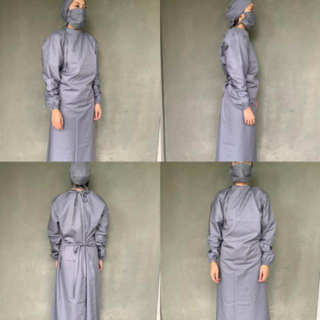 Jual baju ok gown / baju perawat/ baju operasi / apd / hazmat ...