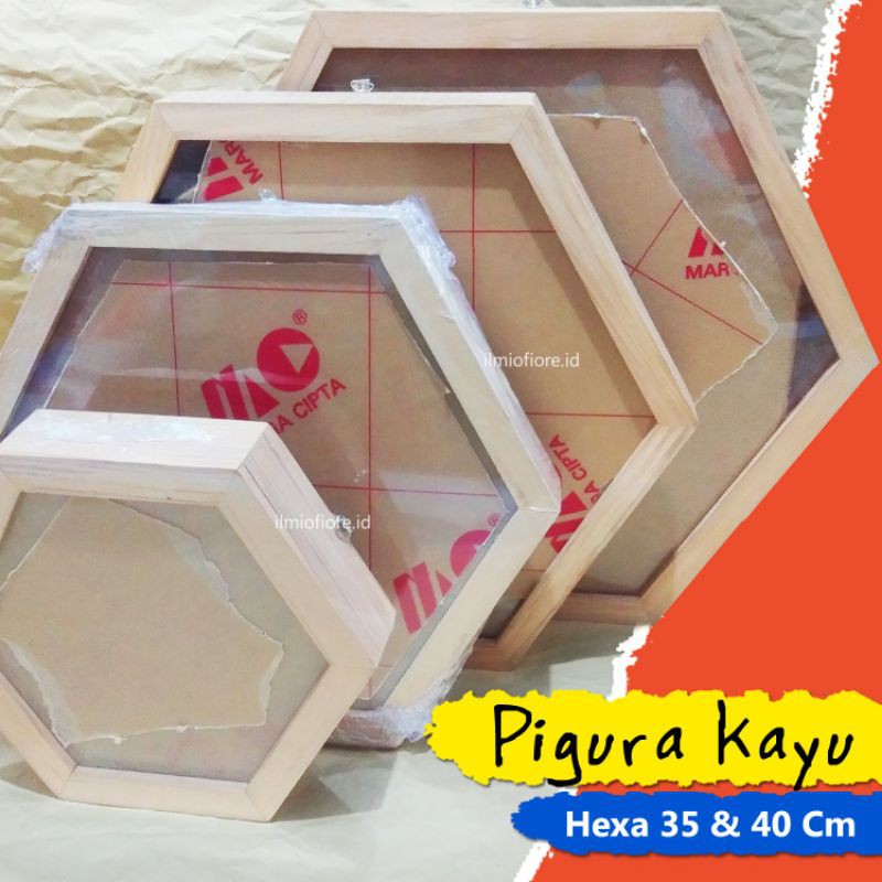 Jual Bingkai Photo / Pigura Mahar Hexagonal 35 / 40Cm Akrilik | Shopee Indonesia