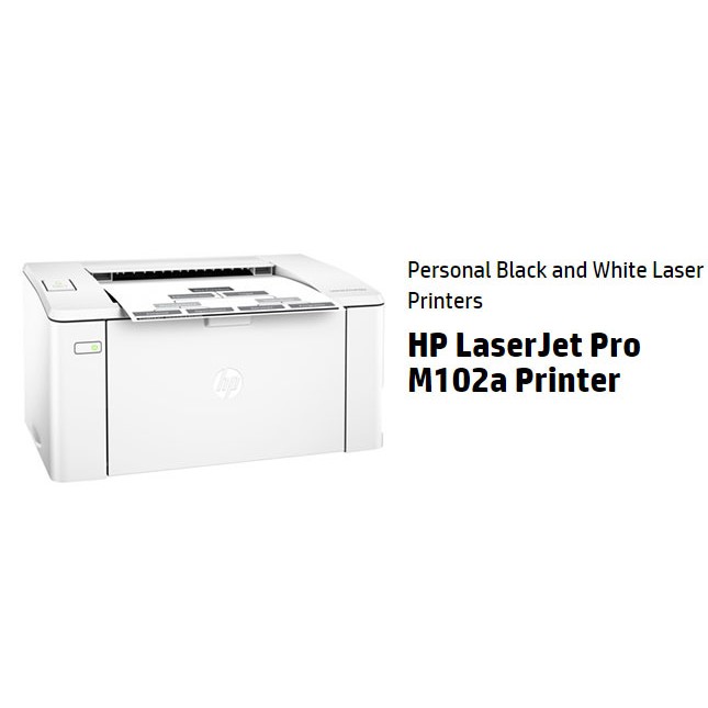 Jual Printer HP Laserjet Pro M102a PRINT ONLY BLACK WHITE - Putih ...