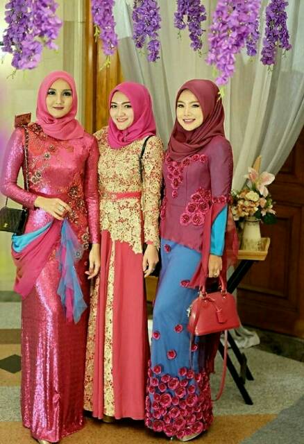 Jual Baju Muslim Kondangan Bunga Mawar | Shopee Indonesia