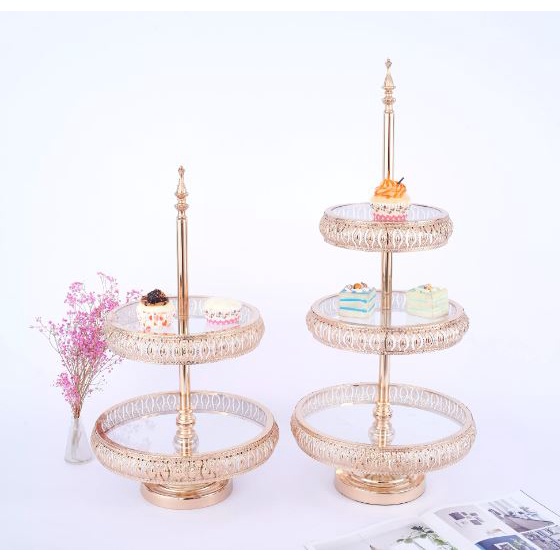 Jual Tempat kue susun mewah luxury cake stand tier layer | Shopee Indonesia