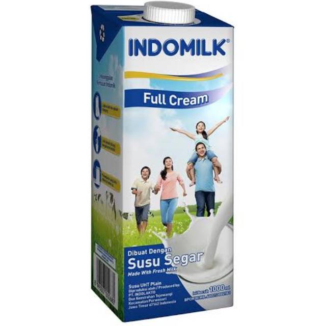 Jual INDOMILK FULL CREAM SUSU CAIR UHT 950ml | Shopee Indonesia