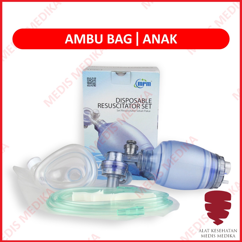 Jual Ambu Bag Child Manual Disposable Resuscitator PVC Infant Ambubag ...