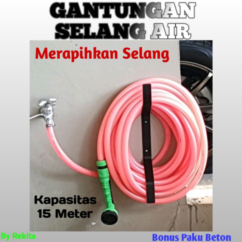 Jual Gantungan selang air garasi mobil gantungan selang cucian motor ...