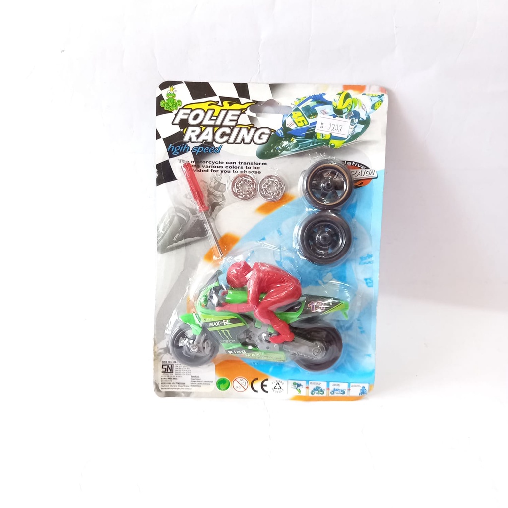 Jual MAINAN MOTOR SET GP FOLIE RACING | Shopee Indonesia