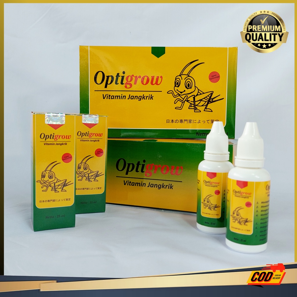 Jual OPTIGROW 25 ml vitamin meningkatkan imunitas jangkrik | Shopee ...