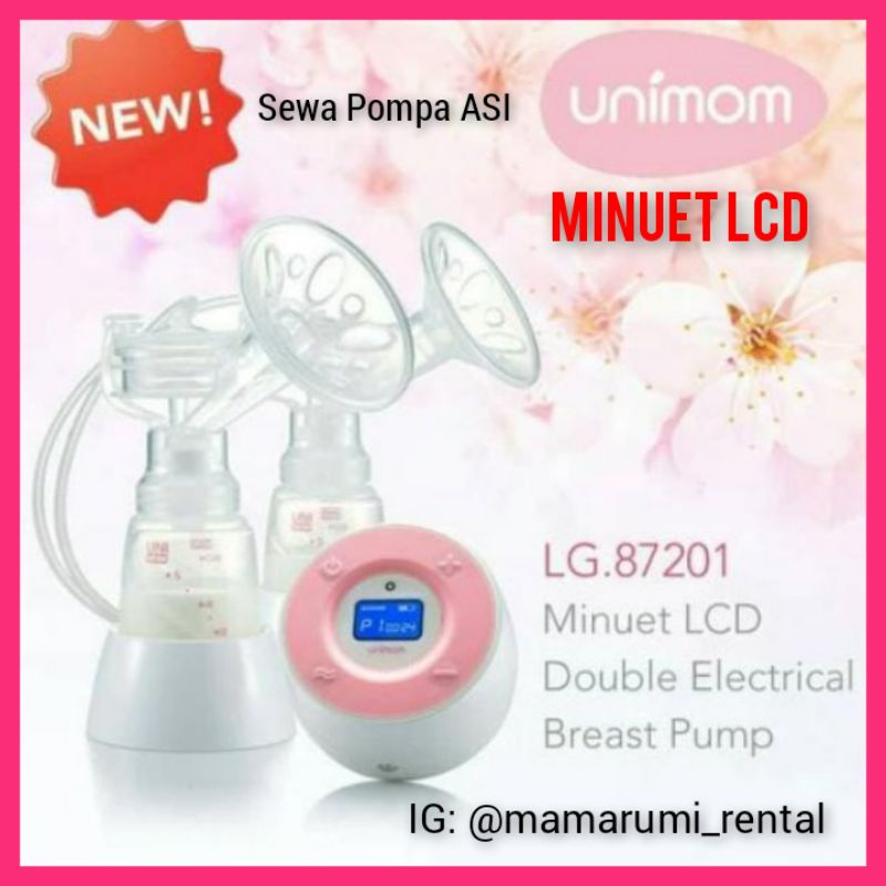 Jual Sewa Pompa ASI Unimom Minuet LCD Free Sewa Cooler Bag & Ice Gel ...