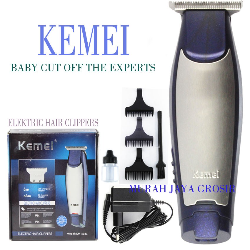 Kemei 5021 Alat cukur Rambut Cordles Electrikc Hair Clipper shaver ...