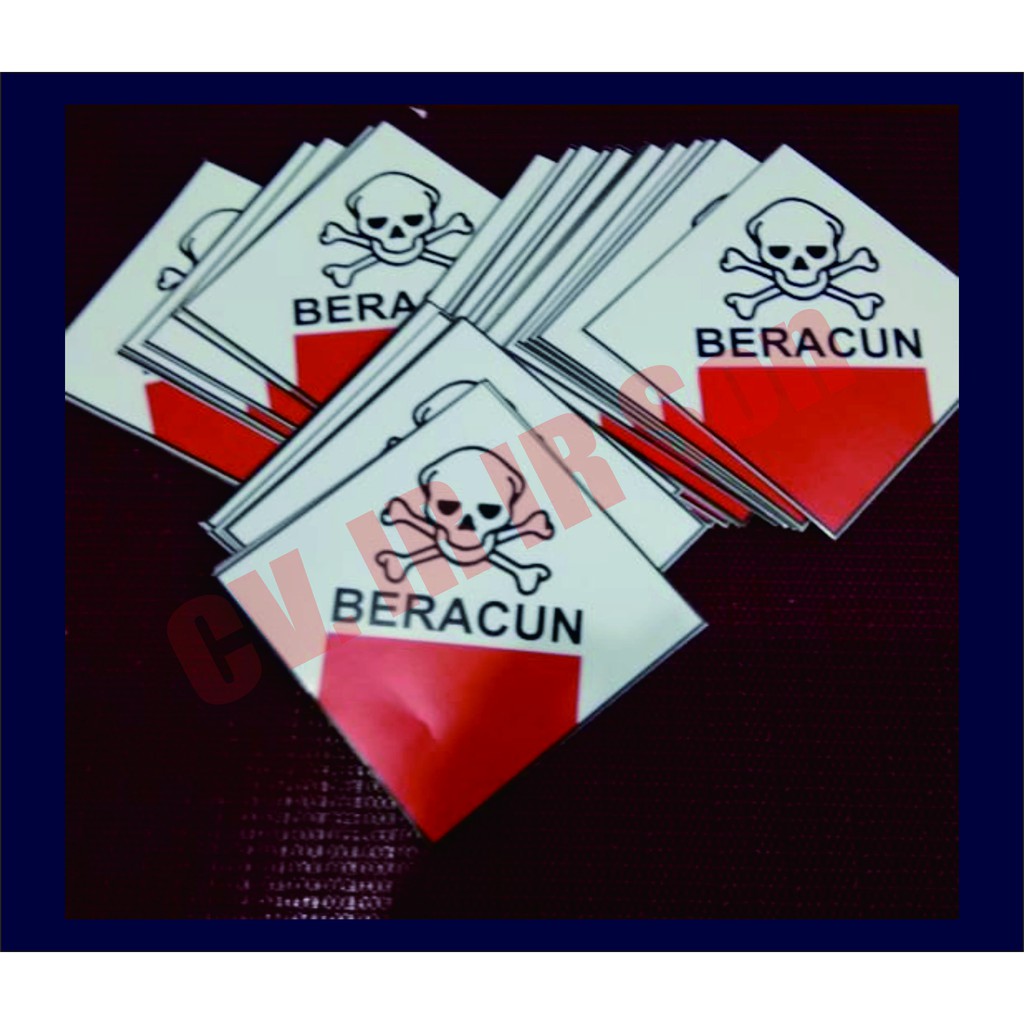 STIKER B3 SAFETY SIGN RAMBU TANDA PERINGATAN LIMBAH BERACUN SIZE S ...