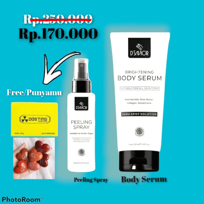 Jual DSAVIOR BODY WHITENING SERUM Savior D'savior | Shopee Indonesia