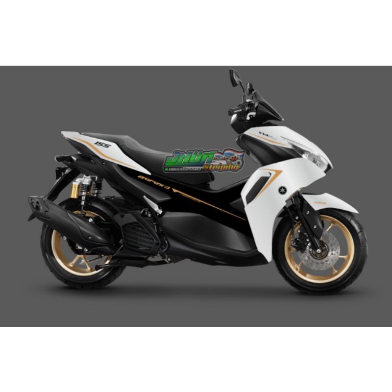 Jual STRIPING STICKER ALL NEW AEROX CONNECTED NVX 155 LIST GOLD ...
