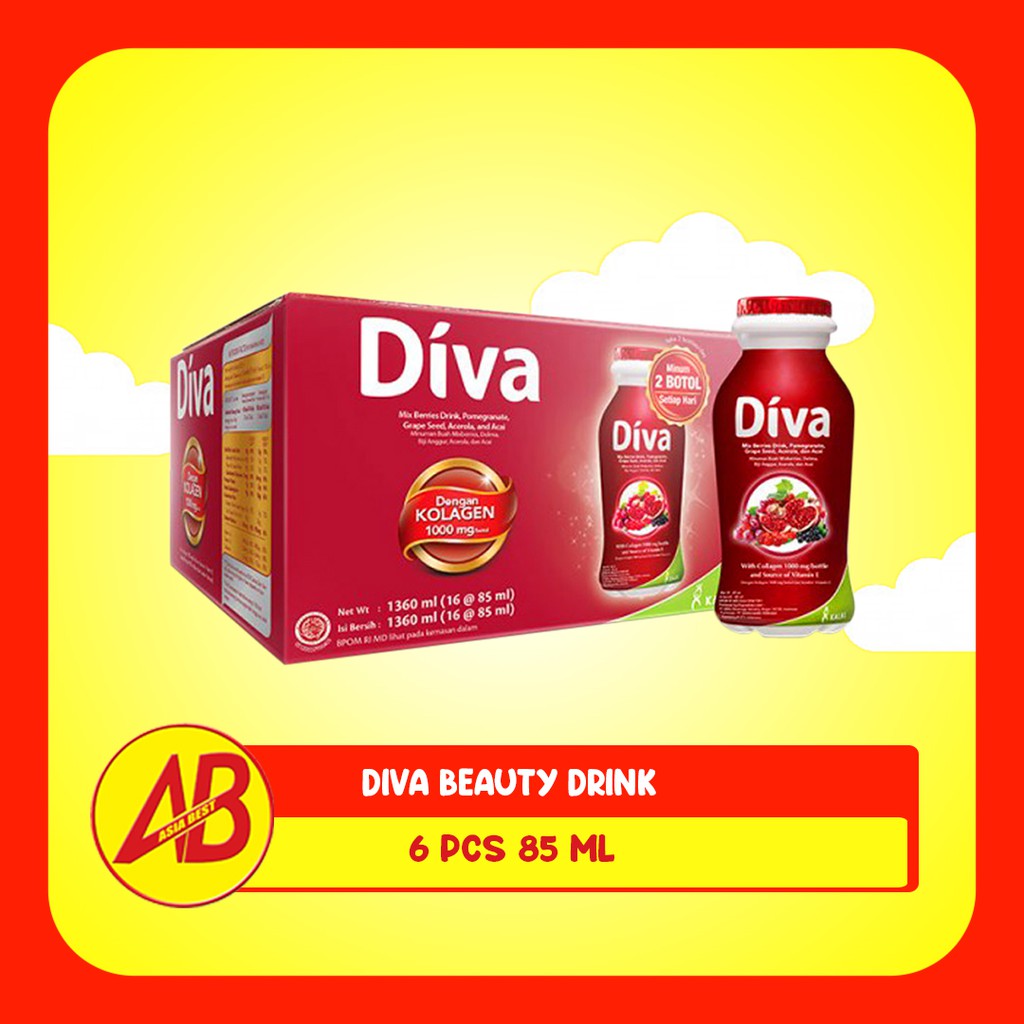 Jual DIVA BEAUTY DRINK MINUMAN KOLAGEN (6 X 85 ML) | Shopee Indonesia