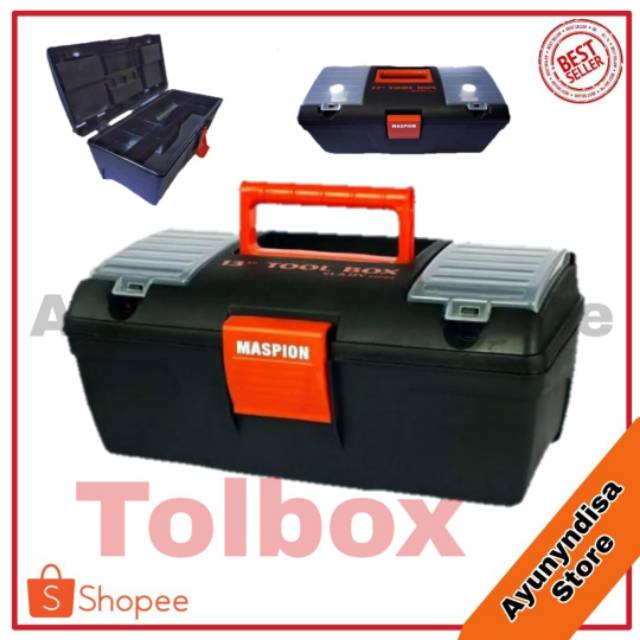 Jual Toolbox Tempat Alat Pertukangan Tool box MASPION Classy 13" BM ...