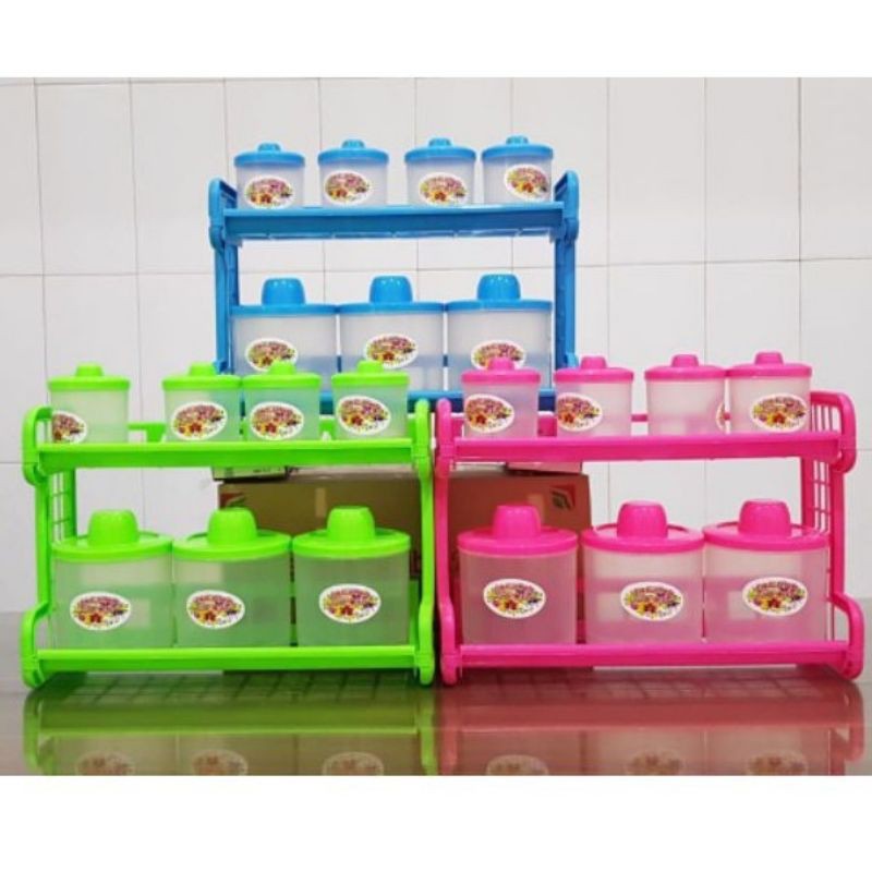 Jual Rak Set Bumbu/ Toples Bumbu/Kitchen Set MURAH | Shopee Indonesia