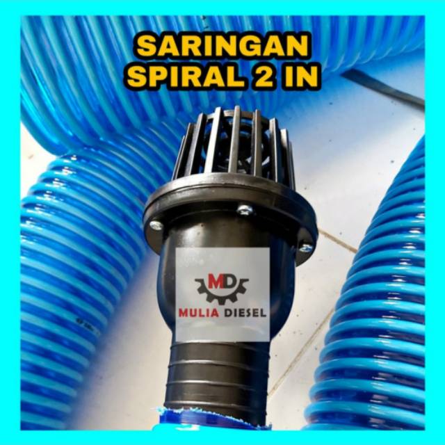 Jual Saringan Selang Spiral 2 inci Klep Foot Valve mesin pompa air ...