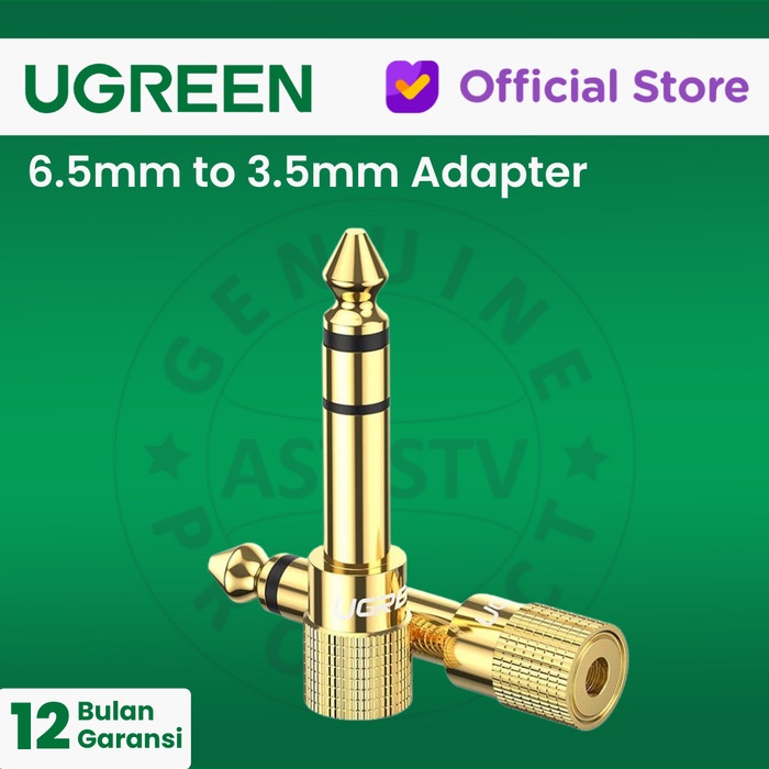 Jual UGREEN 6.5mm (M) to 3.5mm (F) | Shopee Indonesia