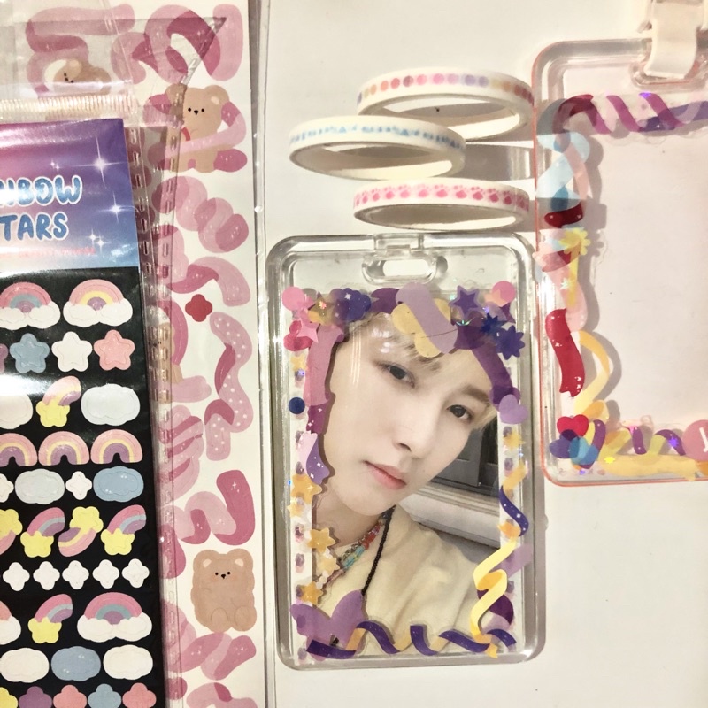 Jual acrylic deco / acrylic id card / acrylic photo card deco (set ...