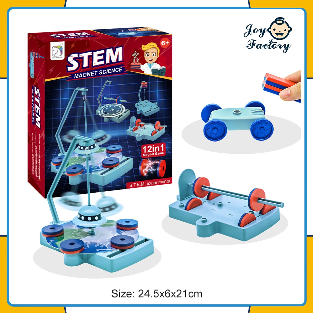 Jual 12-in-1 STEM Mainan Magnet Science Experiment Toy Set , Magnetic ...
