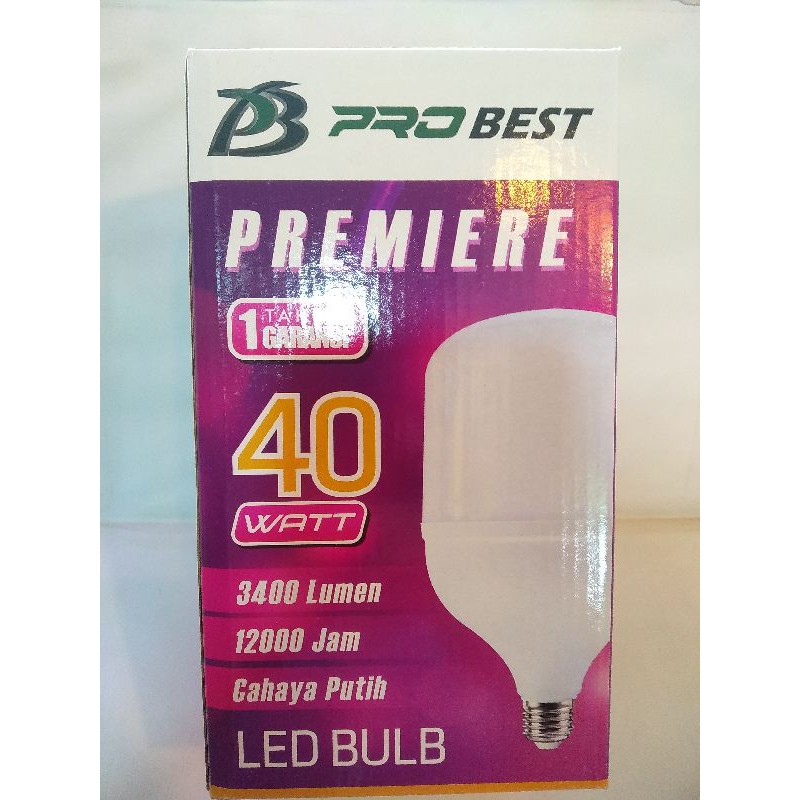 Jual LAMPU BOHLAM LED PROBEST & VALESCOM PREMIERE 40W | Shopee Indonesia