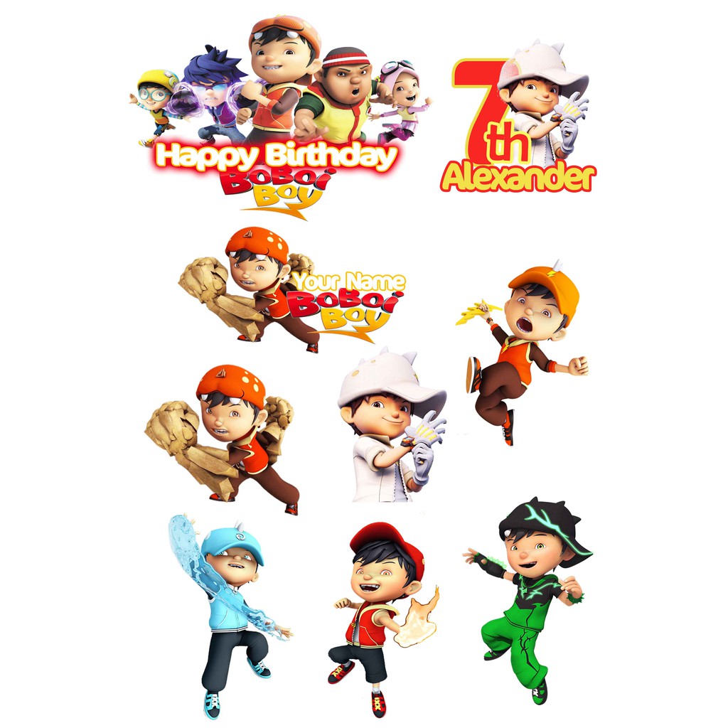 Jual Topper cake custom BOBOIBOY versi. 1 Indonesia|Shopee Indonesia