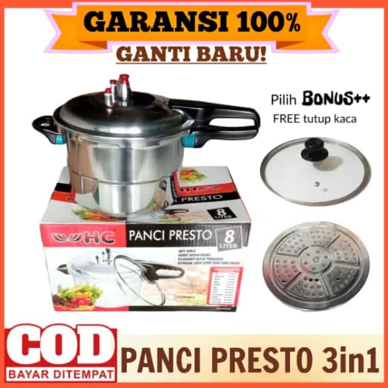 Jual Presto Happy Call 8 Liter Panci Fresto Ikan Panci Presto Liter Indonesia|Shopee Indonesia