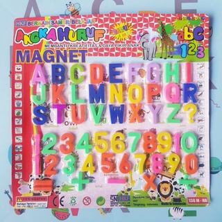 Jual Magnet Kulkas Huruf dan Angka/Magnet Kayu Alfabet Angka ABC ...