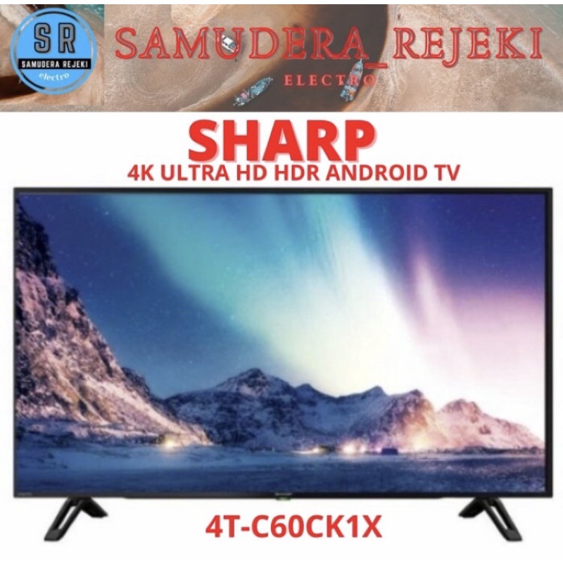 Jual SHARP 4K ULTRA HDR ANDROID TV | 4T-C60CK1X | Shopee Indonesia