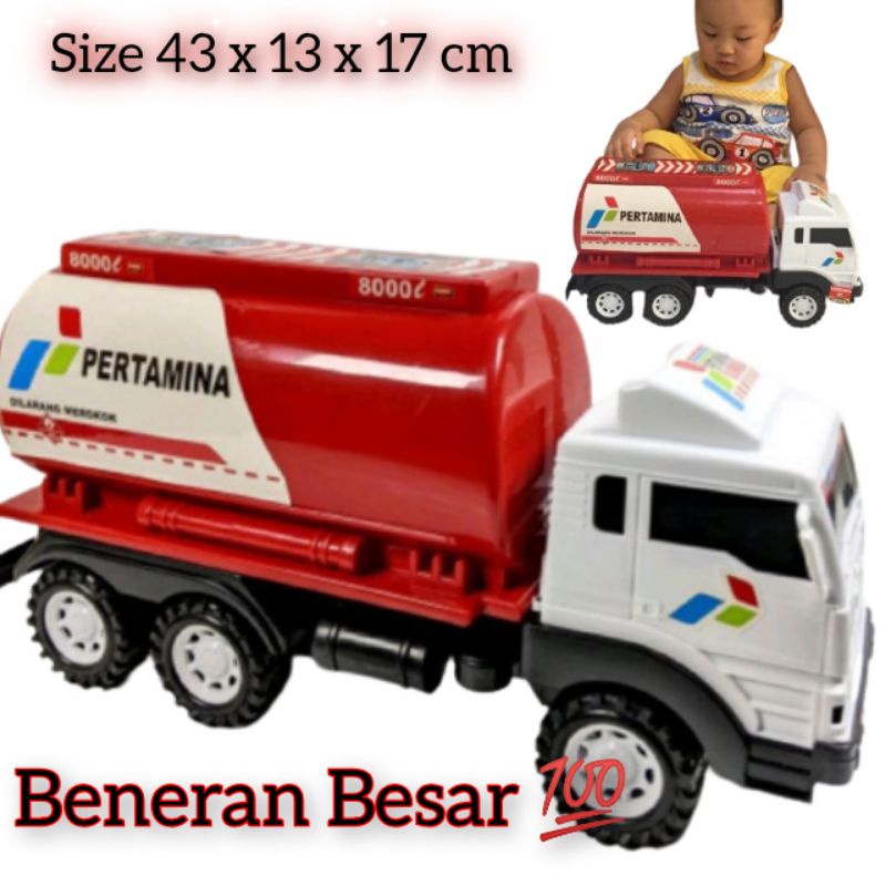 Jual Mainan Mobil Truk Tangki Besar / mainan mobil minyak besar ...
