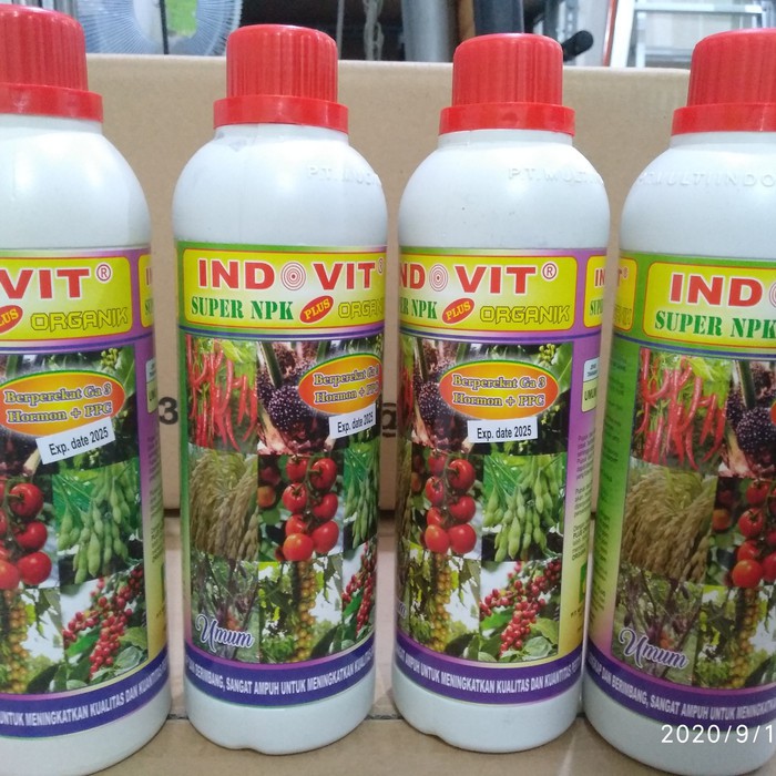 Jual pupuk npk indovit super plus organik 500ml | Shopee Indonesia