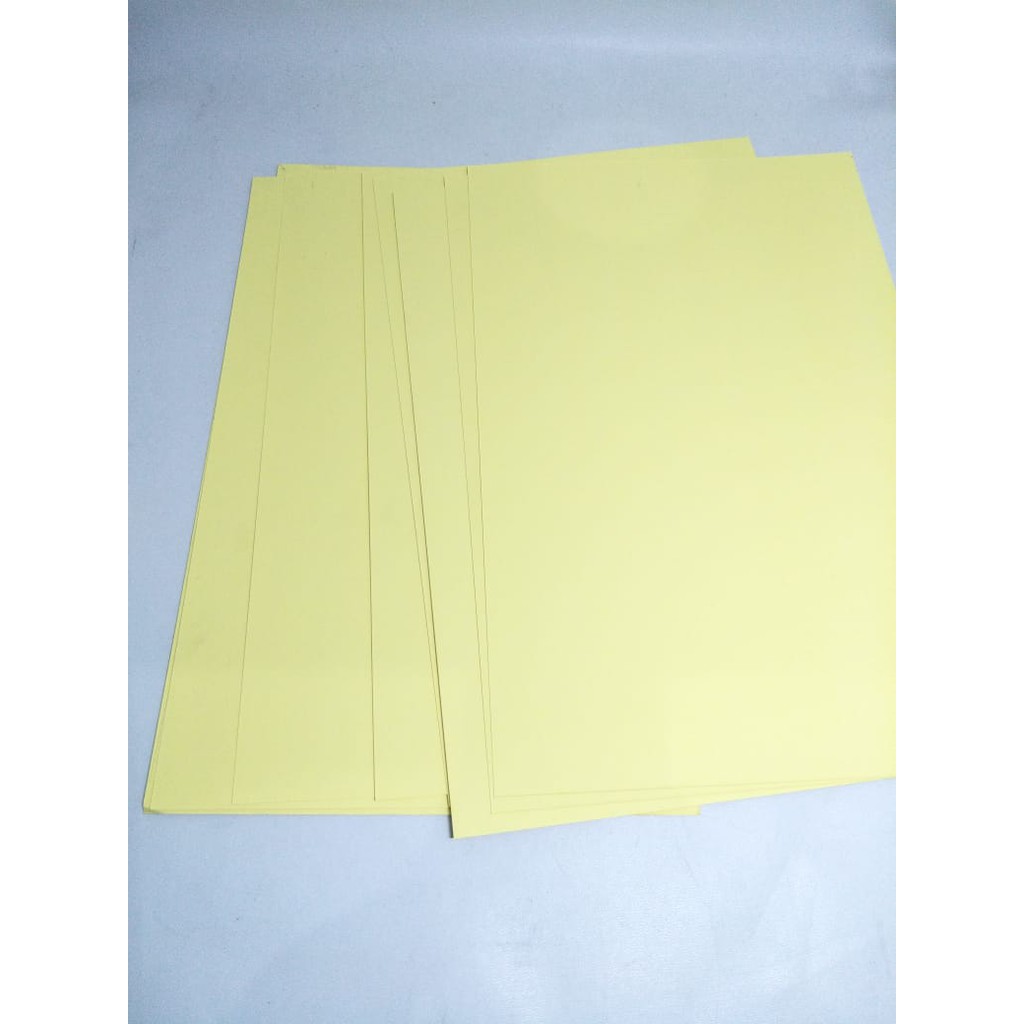 Jual KERTAS LINEN WARNA KUNING UKURAN FOLIO | Shopee Indonesia