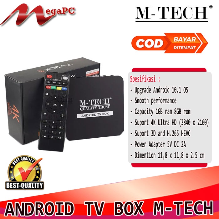 Jual ANDROID TV BOX STB M-TECH / 4K Smart Tv / Tv Box M-Tech | Shopee ...