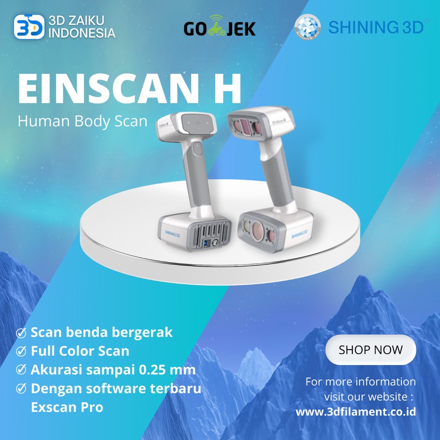 Jual Industrial Grade 3D Scanner Einscan H for Human Body Scan | Shopee ...