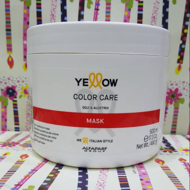 Jual YELLOW COLOR CARE HAIR MASK 500ml | Shopee Indonesia
