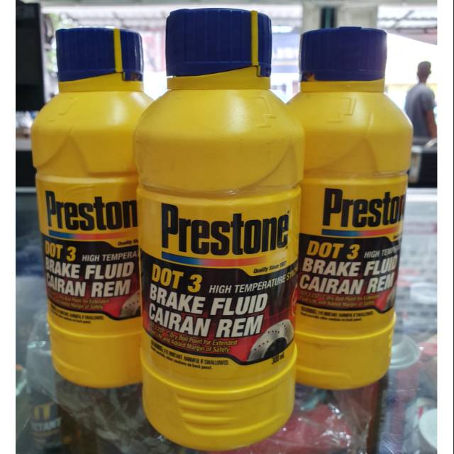 Jual Minyak / oli rem prestone DOT 3 300ml warna bening netral | Shopee ...