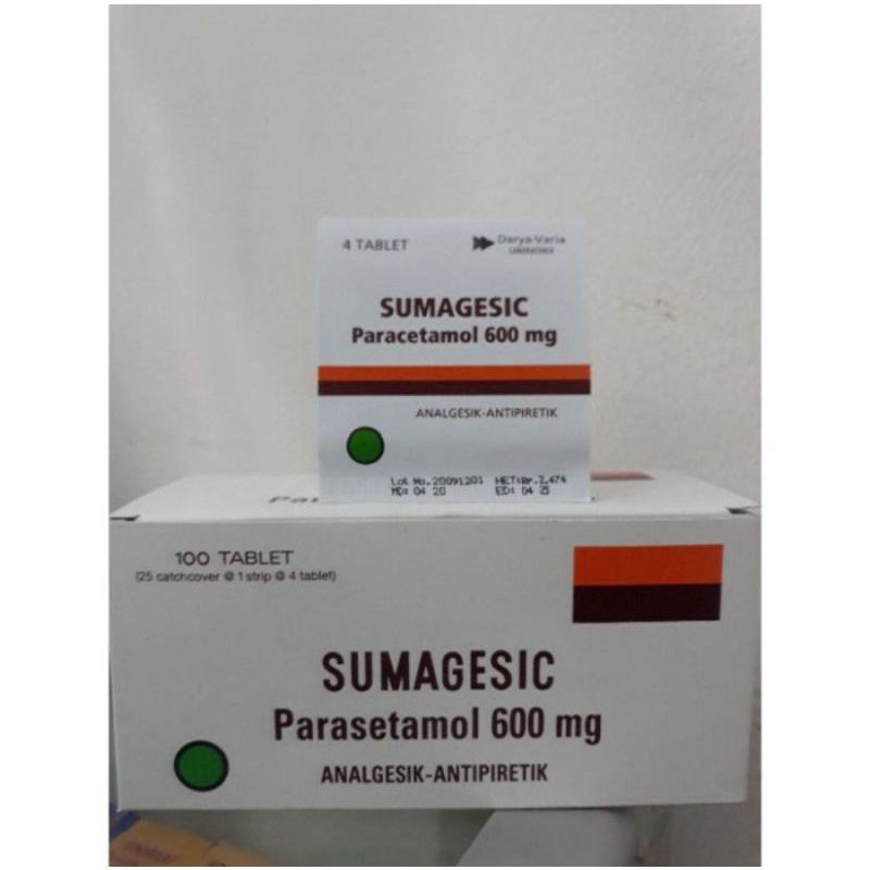 Jual SUMAGESIC PARACETAMOL 600MG - PER STRIP @ 4 tablet Indonesia ...
