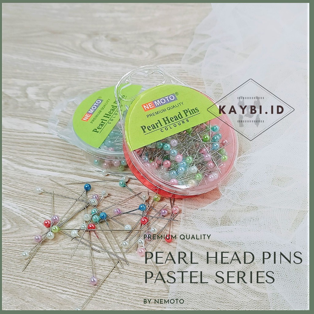 Jual JARUM PENTUL NEMOTO PASTEL SERIES - Pearl Head Pins By Nemoto ...