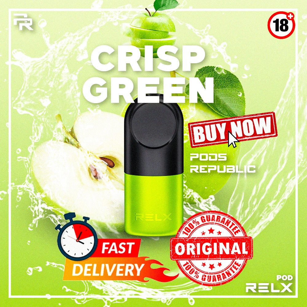 Jual RELX Pods - Crisp Green (Apel Hijau) | Shopee Indonesia