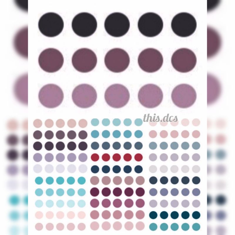 Jual MINI 100 dots Washi tape plain dot sticker | stiker bulat kecil ...