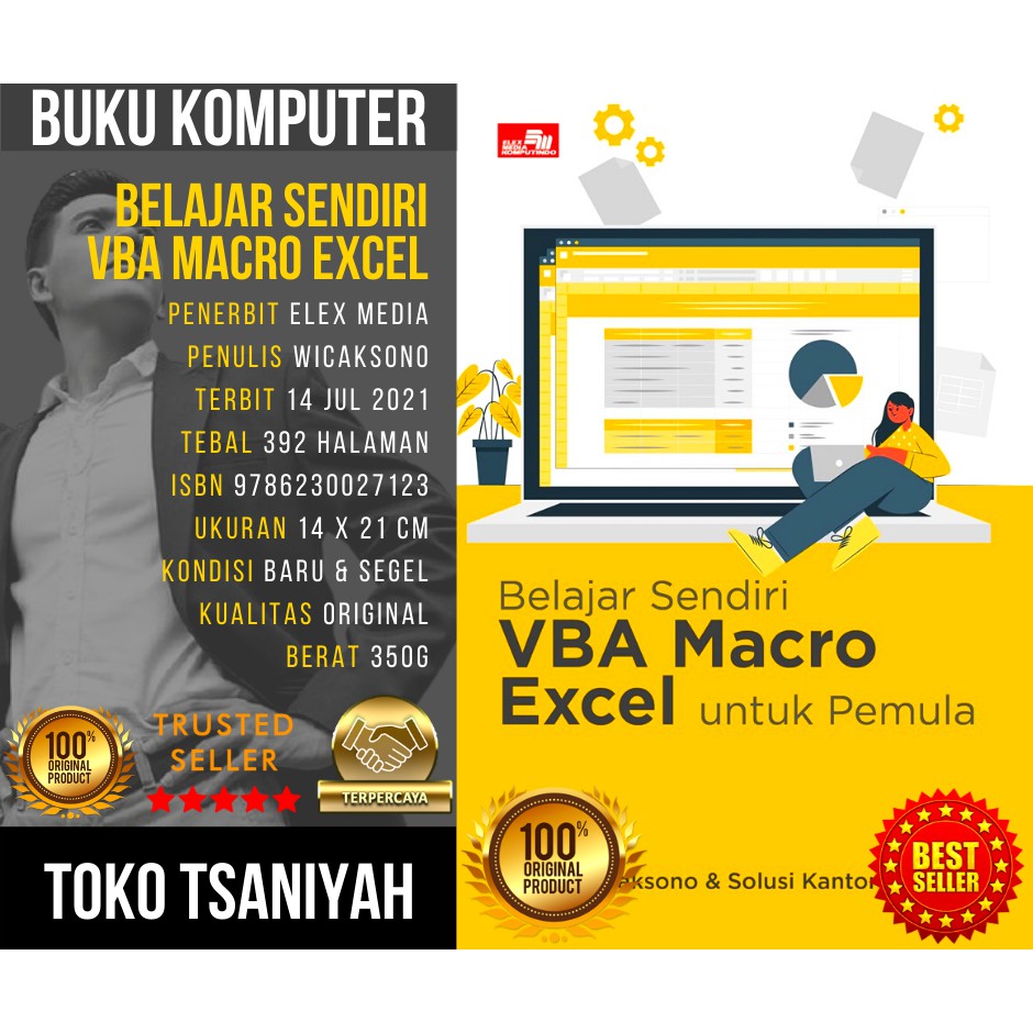 Jual Buku Komputer Belajar Sendiri Vba Macro Excel Untuk Pemula Yudhy ... Jual Buku Komputer Belajar Sendiri Vba Macro Excel Untuk Pemula Yudhy ...