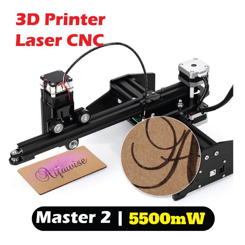 Jual Mesin Laser Grafir Engraving CNC 5500mW Printer 3D Portable Indonesia|Shopee Indonesia