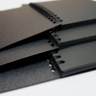 Jual Buku Hitam Polos B5 A5 A6 Sketchbook hitam Buku Seketsa Hitam ...