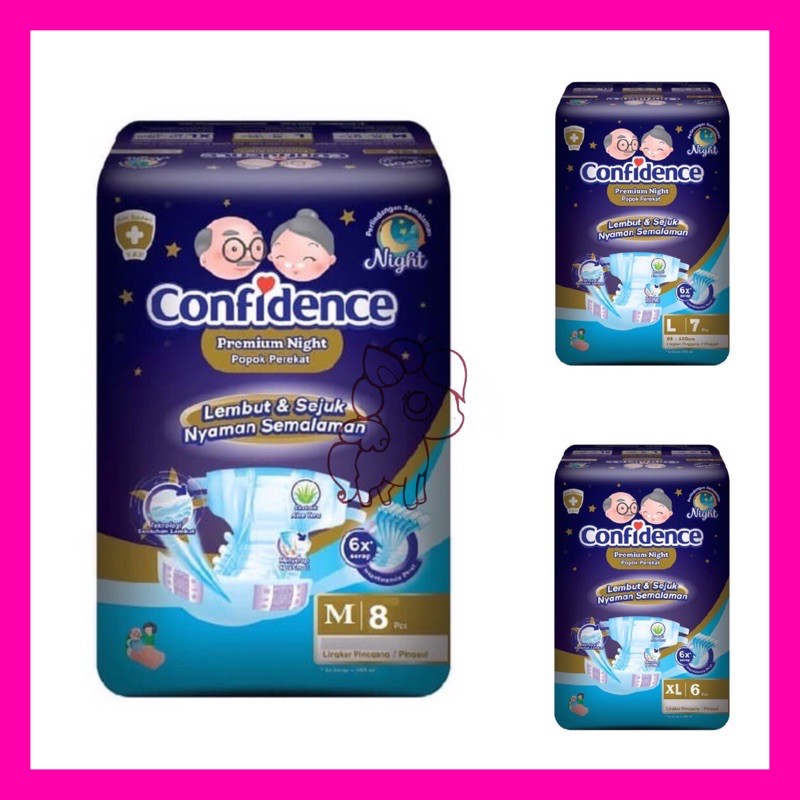 Jual Confidence Adult Diapers Premium M8 L7 XL6 | Shopee Indonesia