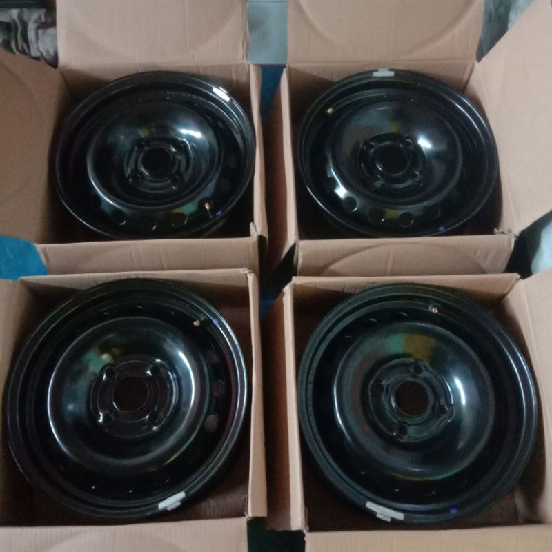 Jual 4pcs Velg kaleng Wuling R15 4x114.3 Avanza Kijang Carry Grand ...