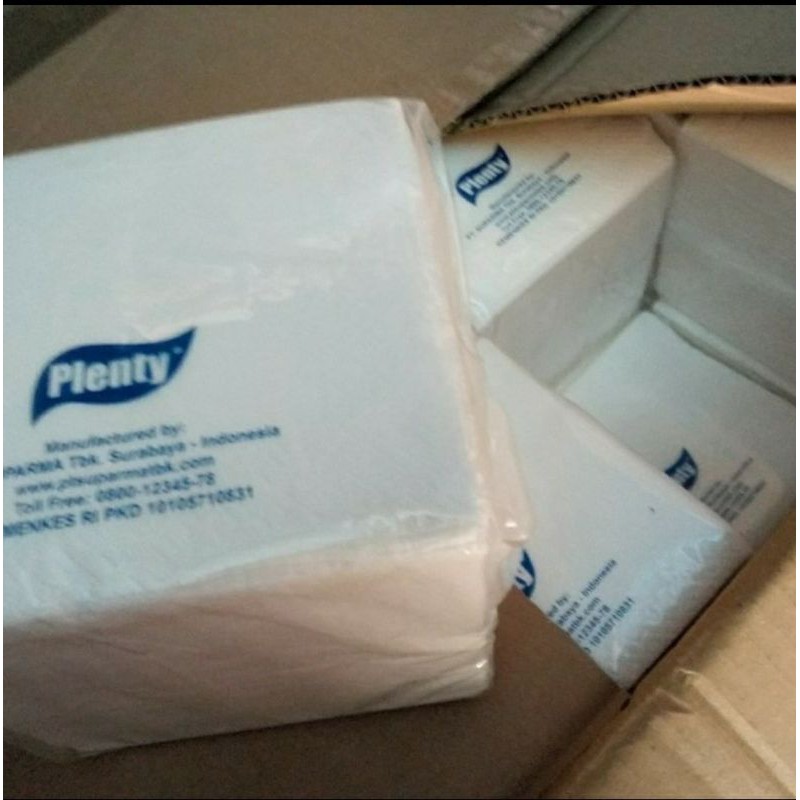 Jual TISSUE PLENTY COCKTAIL NAPKIN BIRU 100sheets FULL EMBOSSED ...