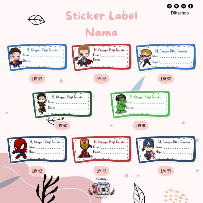 Jual STIKER MATA PELAJARAN ISI 40pcs - Stiker Label Nama - Stiker Nama ... Jual STIKER MATA PELAJARAN ISI 40pcs - Stiker Label Nama - Stiker Nama ...