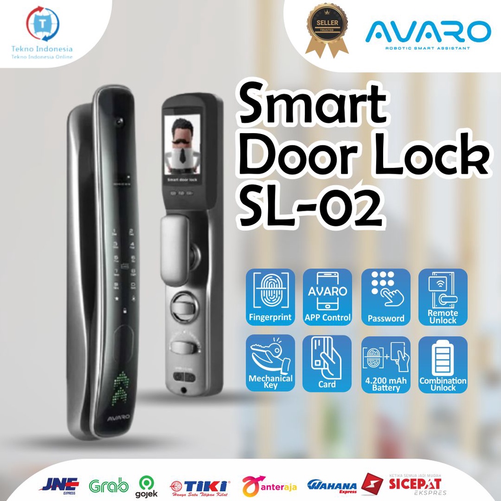 Jual AVARO Smart Door Lock Digital Handle - SL02 kunci pintu | Shopee Indonesia