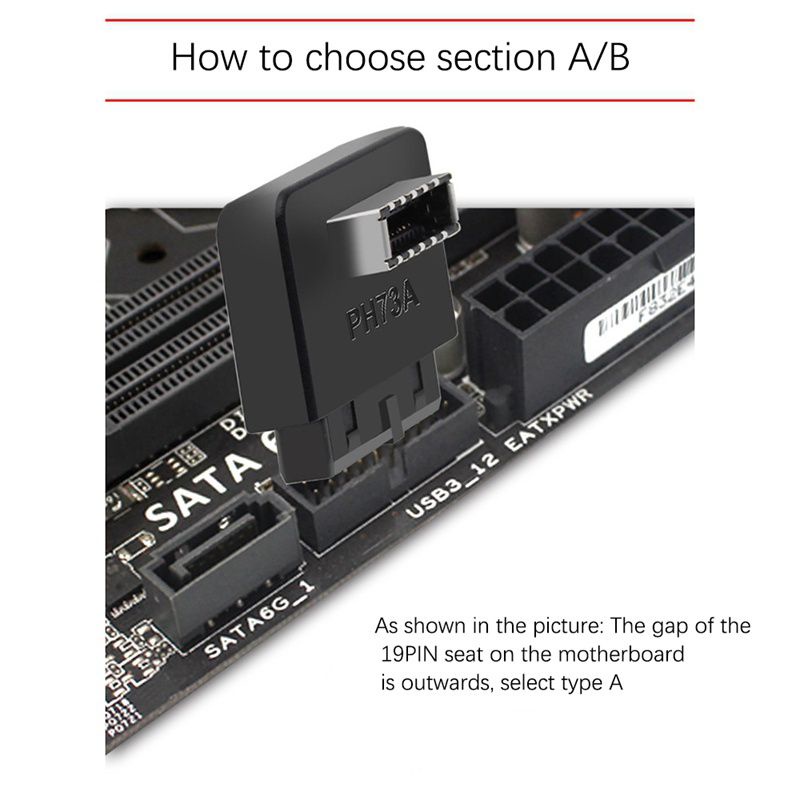 Jual Converter USB 3.0 internal header to type c type-c internal header ...