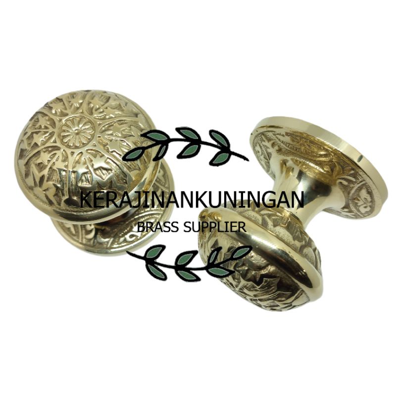 Jual Knop pintu ukir gagang pintu kuningan | Shopee Indonesia