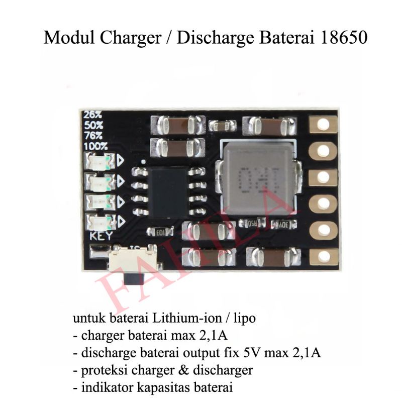Jual Modul Charger Discharge 2A Baterai 18650 lithium ion lipo | Shopee ...