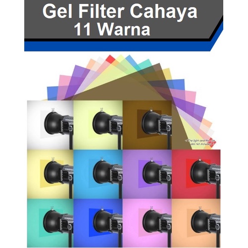 Jual GEL Filter Warna Cahaya Video Foto Light Color Effect Flash ...